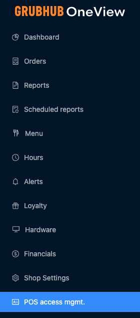 POS Employee Management in Oneview – Grubhub for Campus Guides