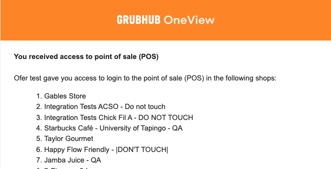 POS Employee Management in Oneview – Grubhub for Campus Guides